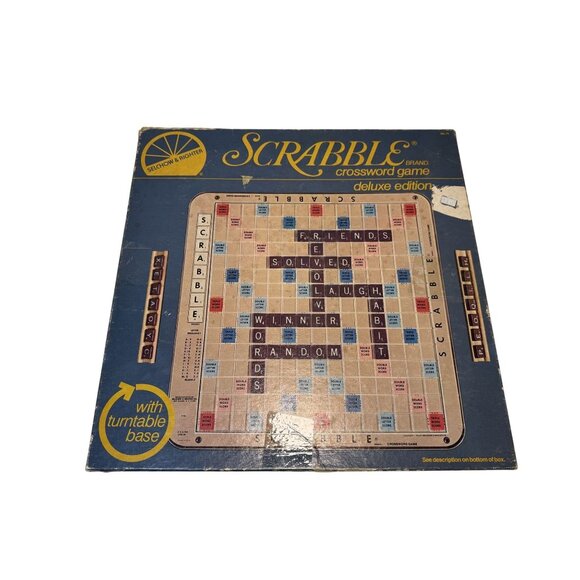 Scrabble | Toys | 982 Scrabble Deluxe Turntable Rotating Board Game ...